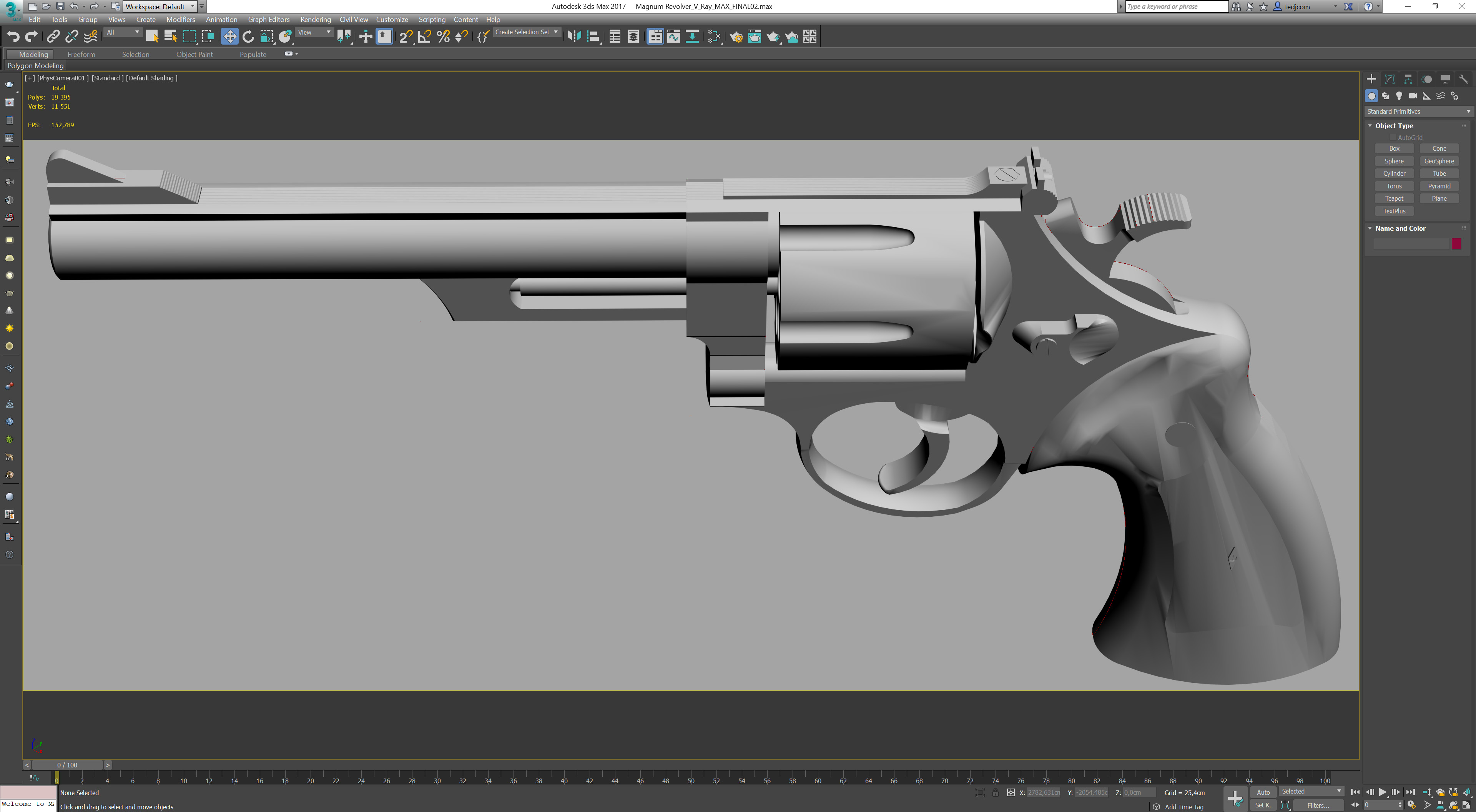 magnum revolver 3d model