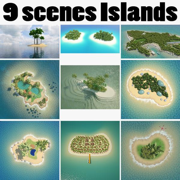island 3d model