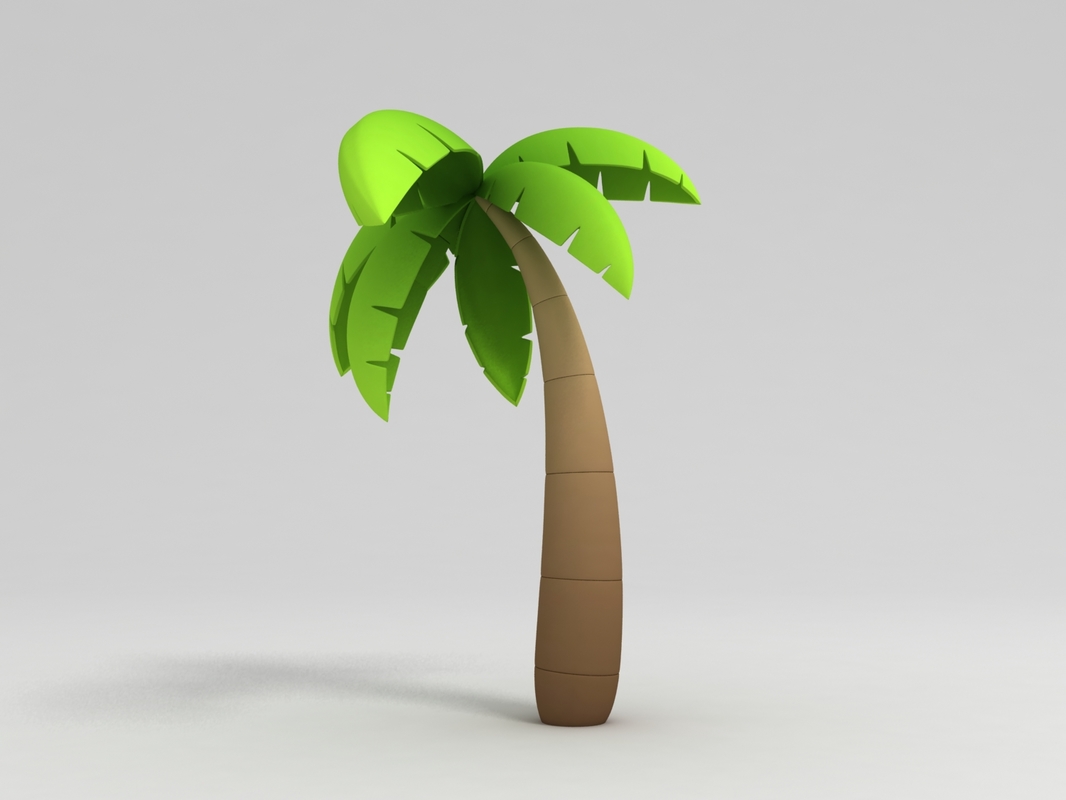 3d coconut tree model