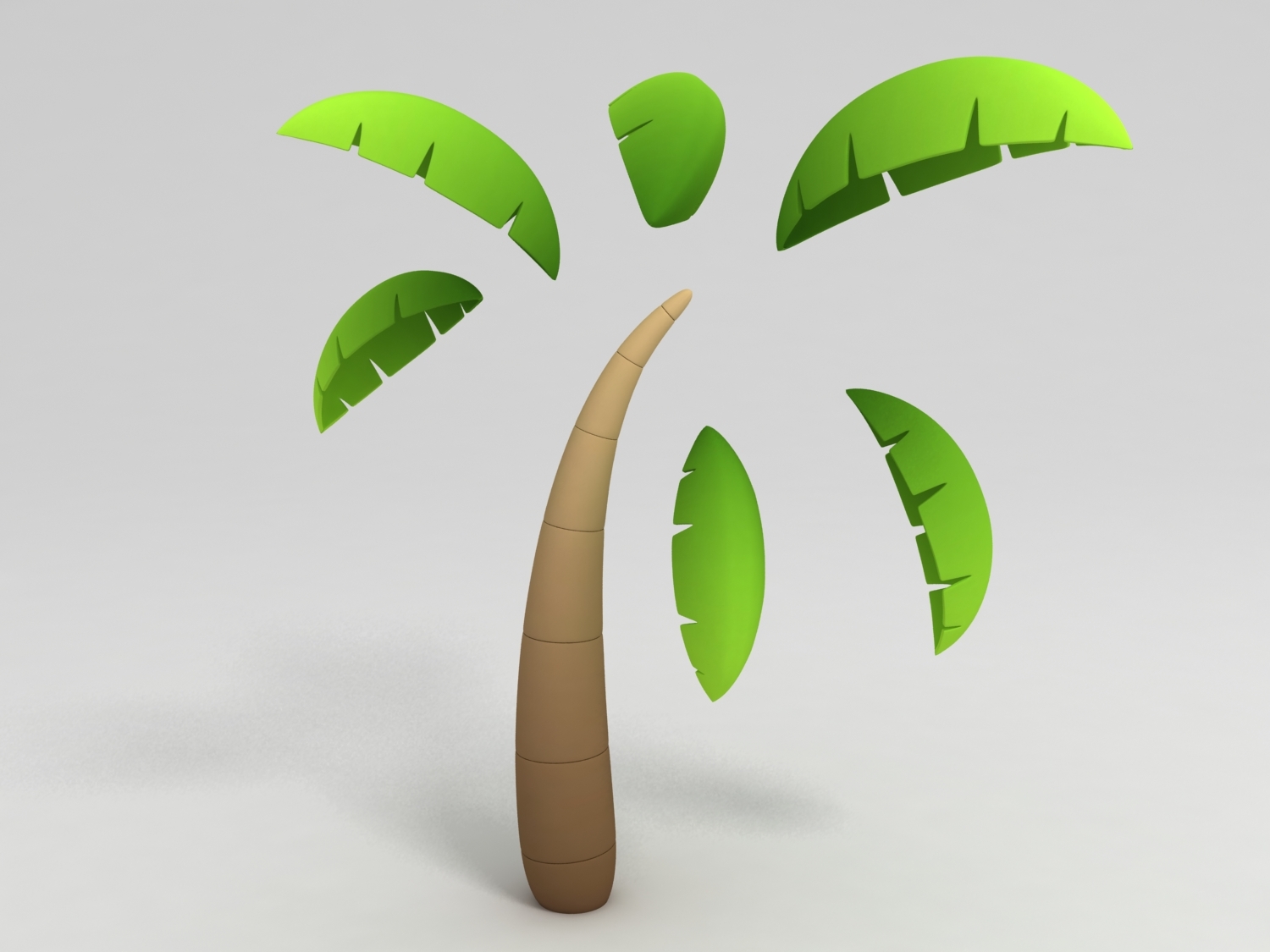 3d coconut tree model