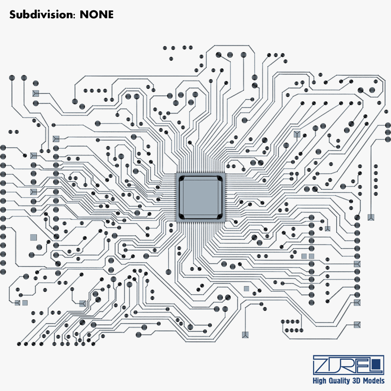 electronic circuit v 1 3d model