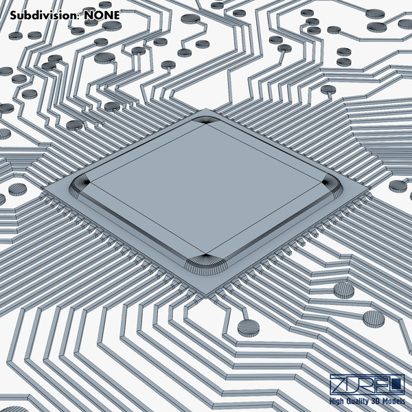 electronic circuit v 1 3d model