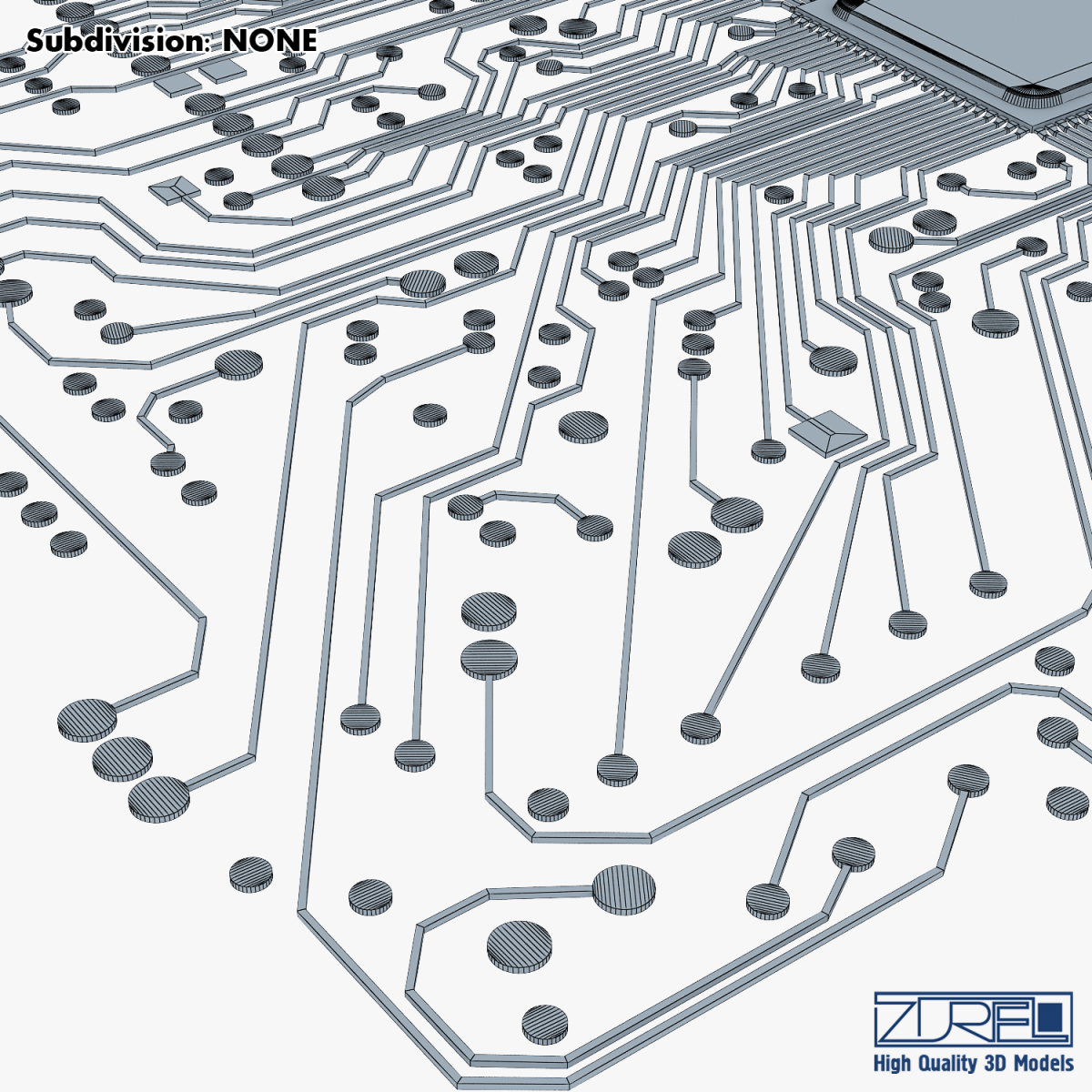 Electronic Circuit V 1 3d Model
