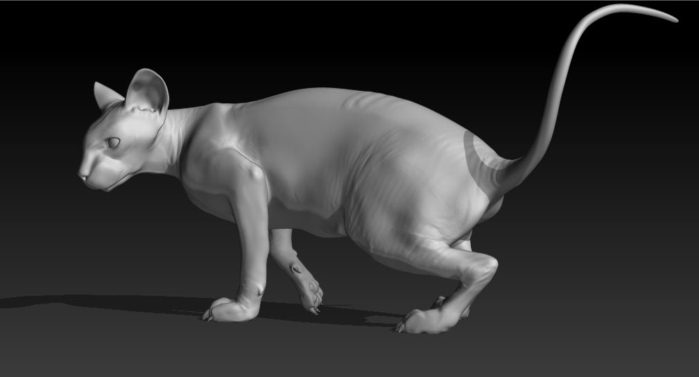 sphinx cat 3d model