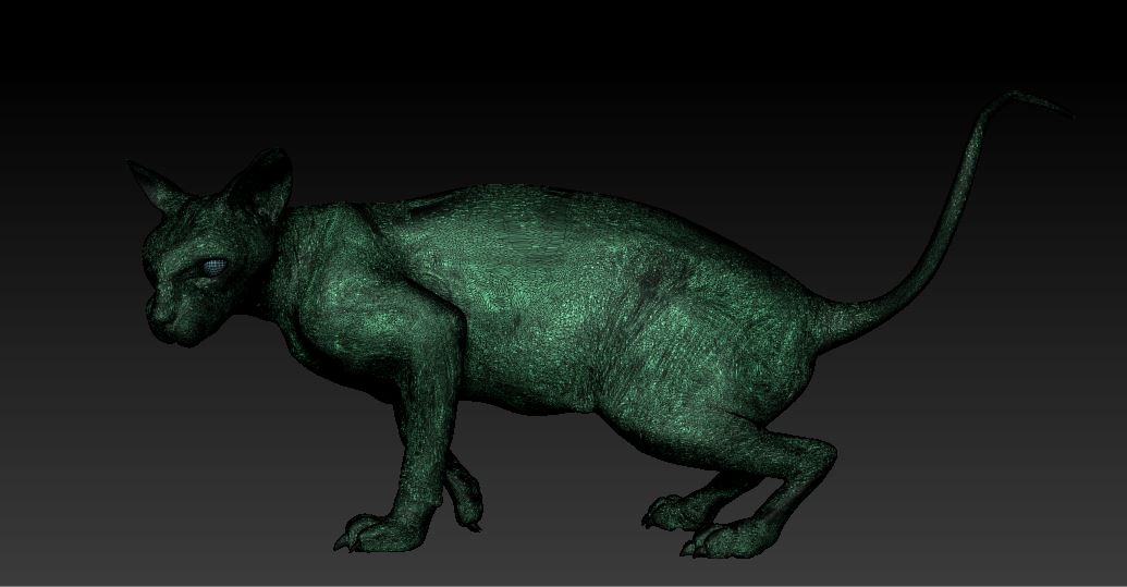 sphinx cat 3d model