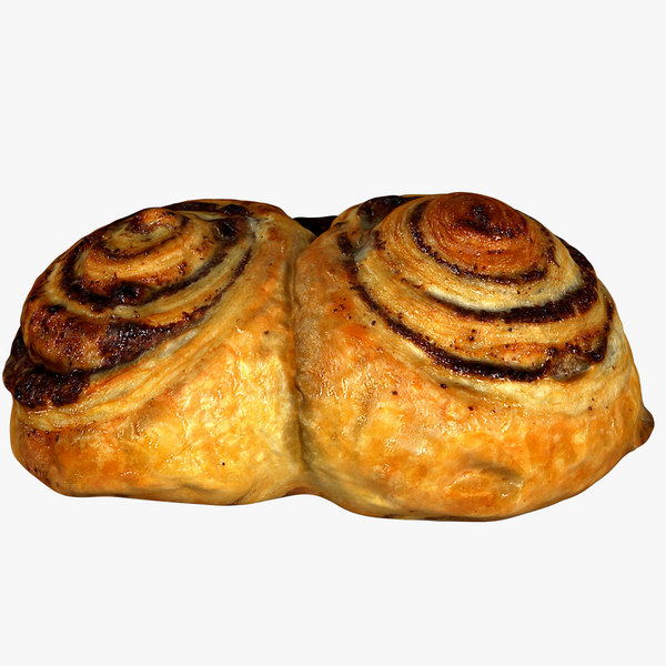 double cinnamon roll 3d model