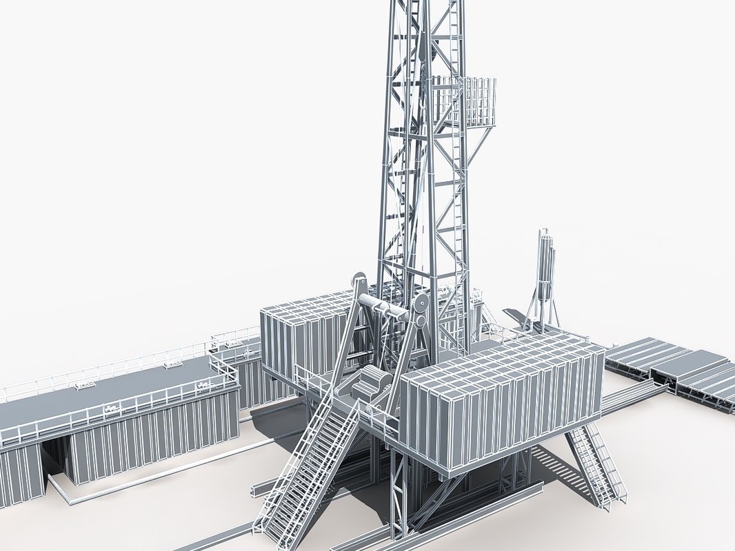 3d model land rig