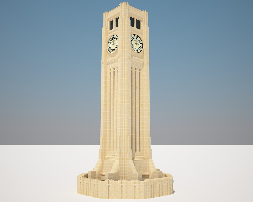clock tower 3d model