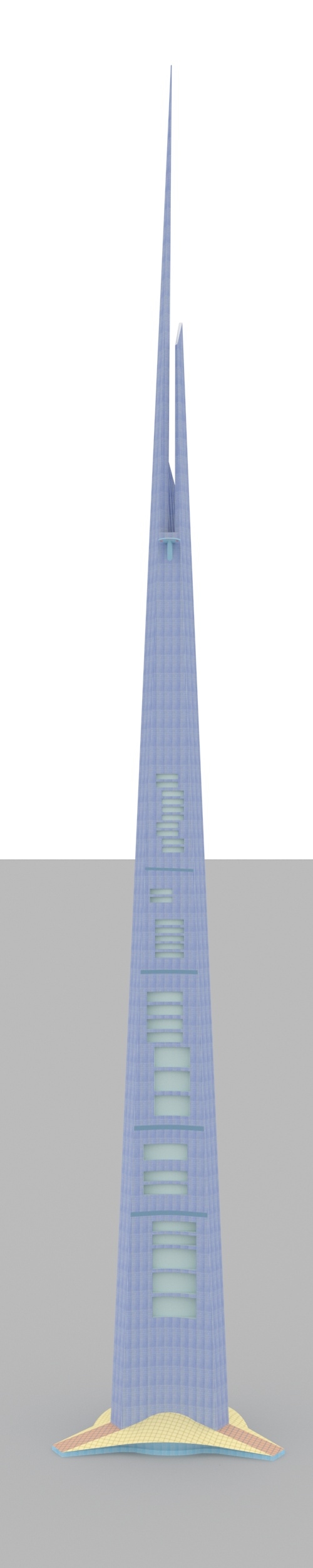 kingdom tower 3d model