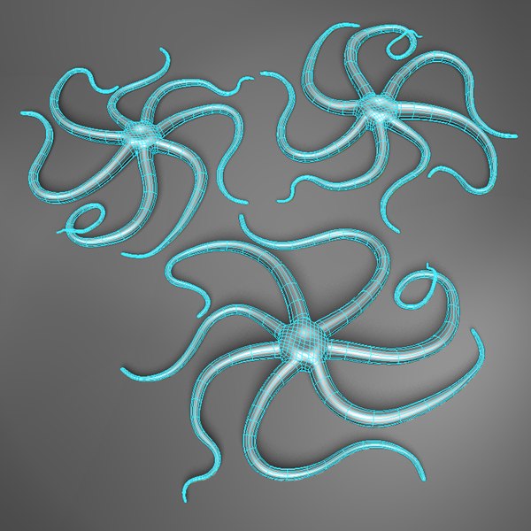 starfish alien creature 3d fbx