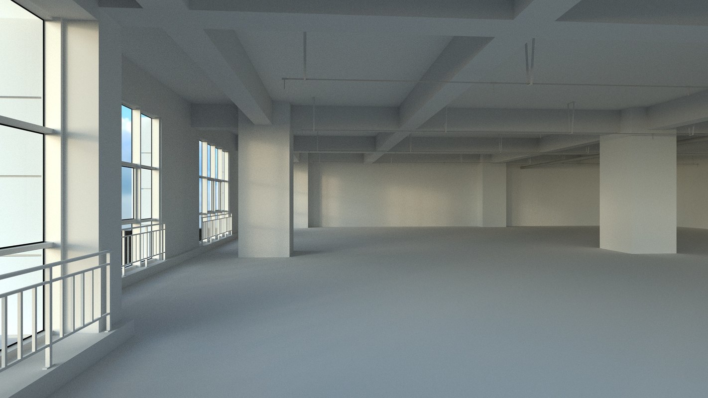 3d office space model
