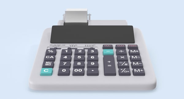 3d adding machine model