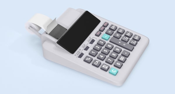 3d adding machine model