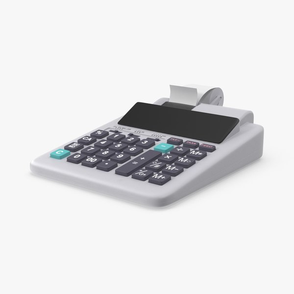 3d adding machine model