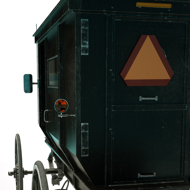 amish buggy 3d model
