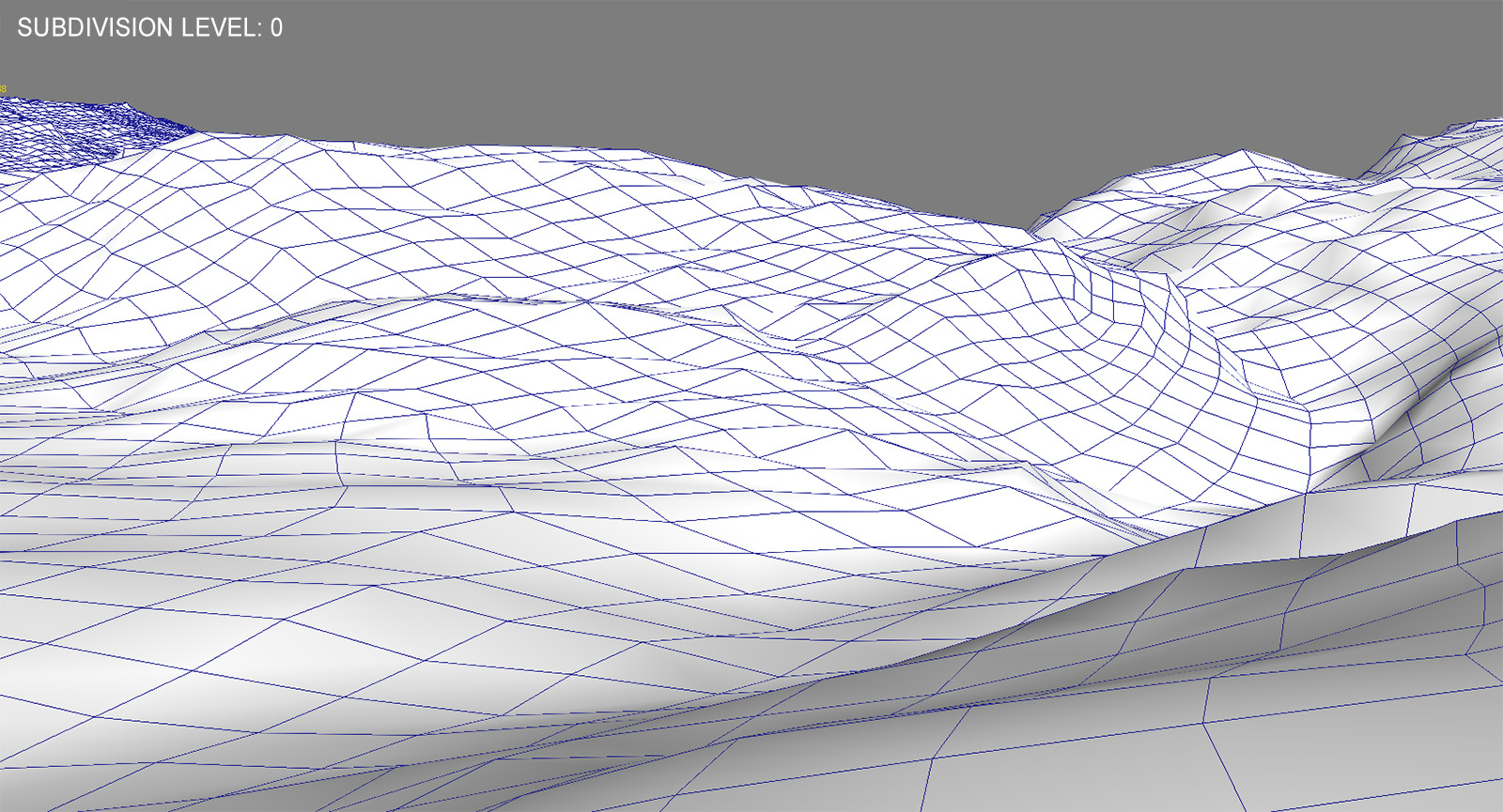 3d snowy mountain snow model