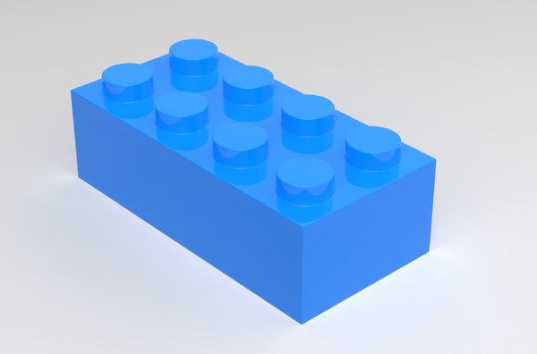 3d lego block model