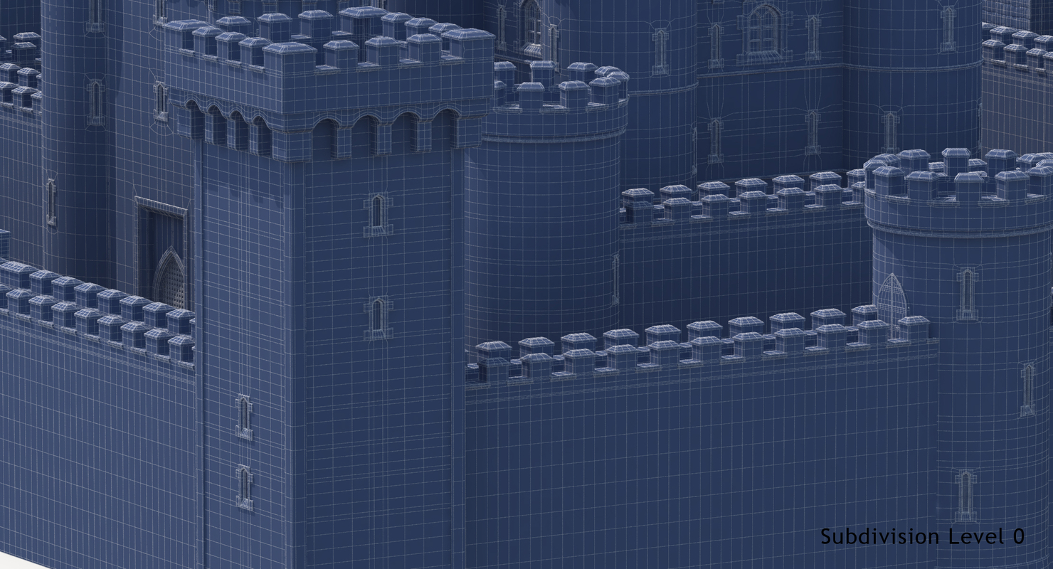 castle generic 3d max