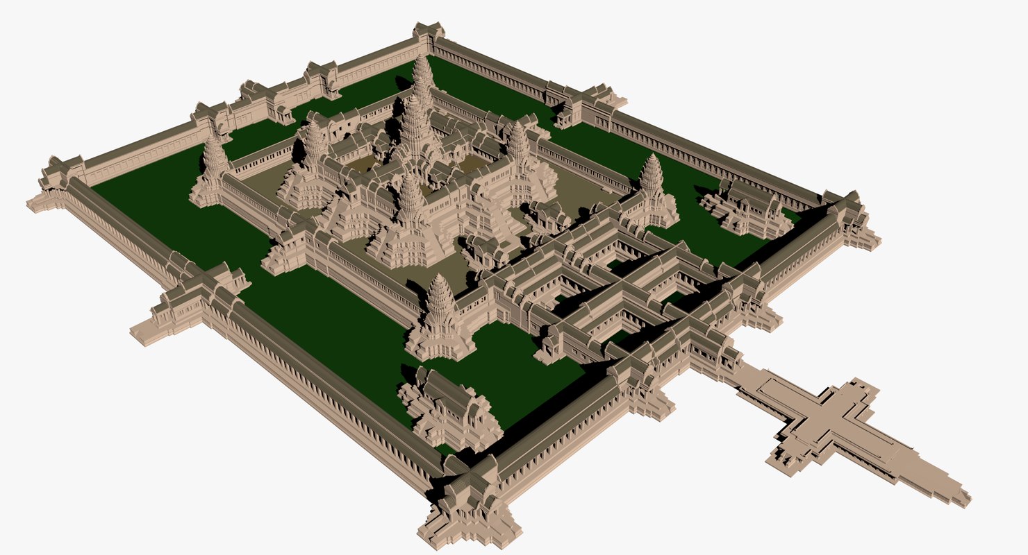 3d angkor wat model