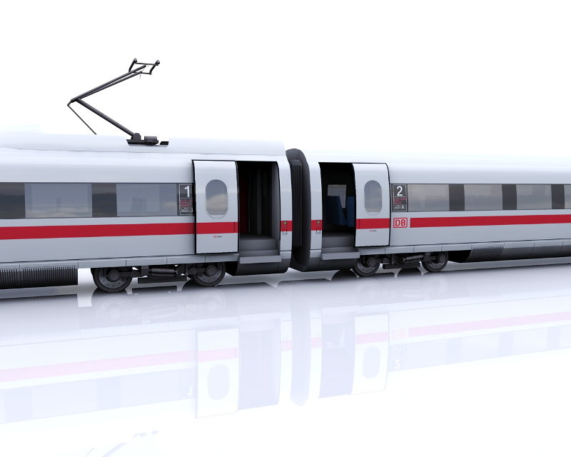 3d model of train ice 3