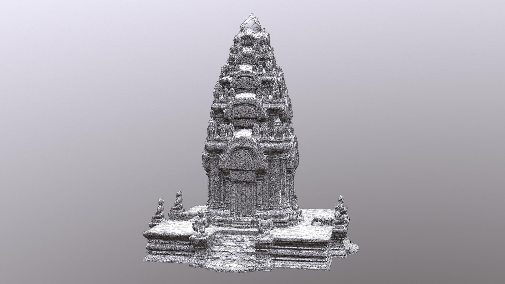 cambodia temple 3d max