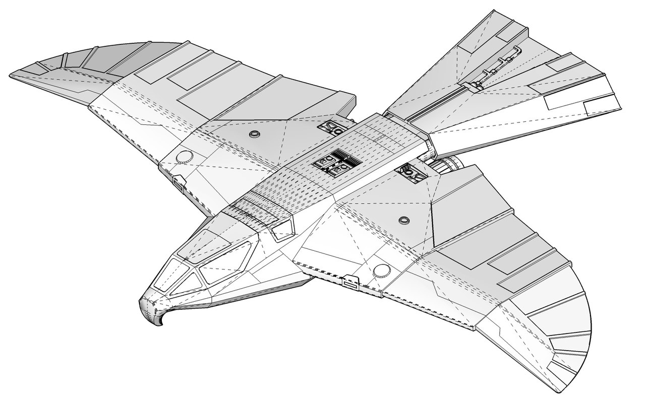 3d buck rogers hawk