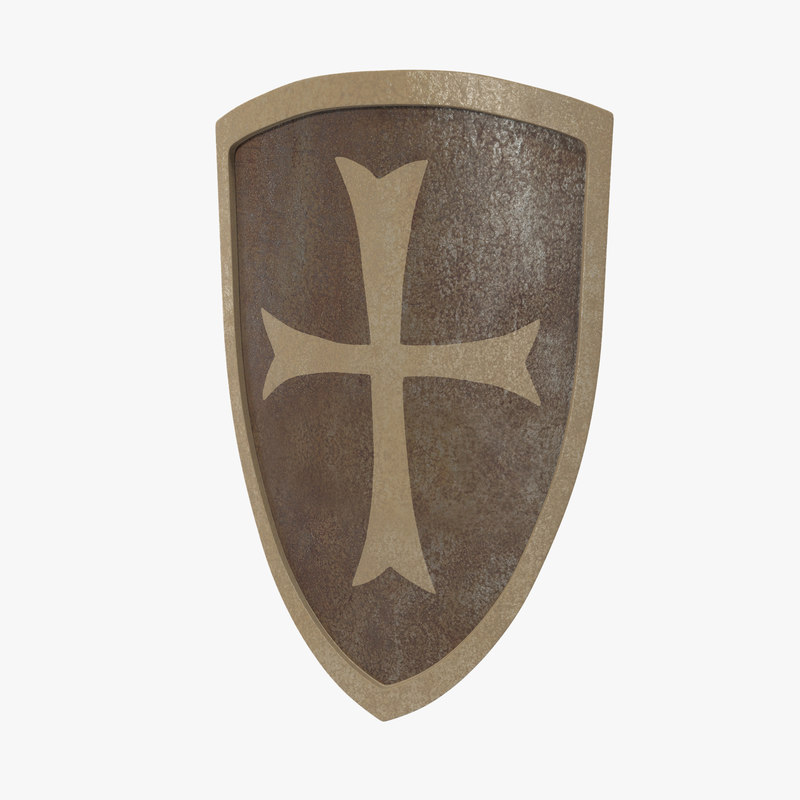 3d european shield 2 model