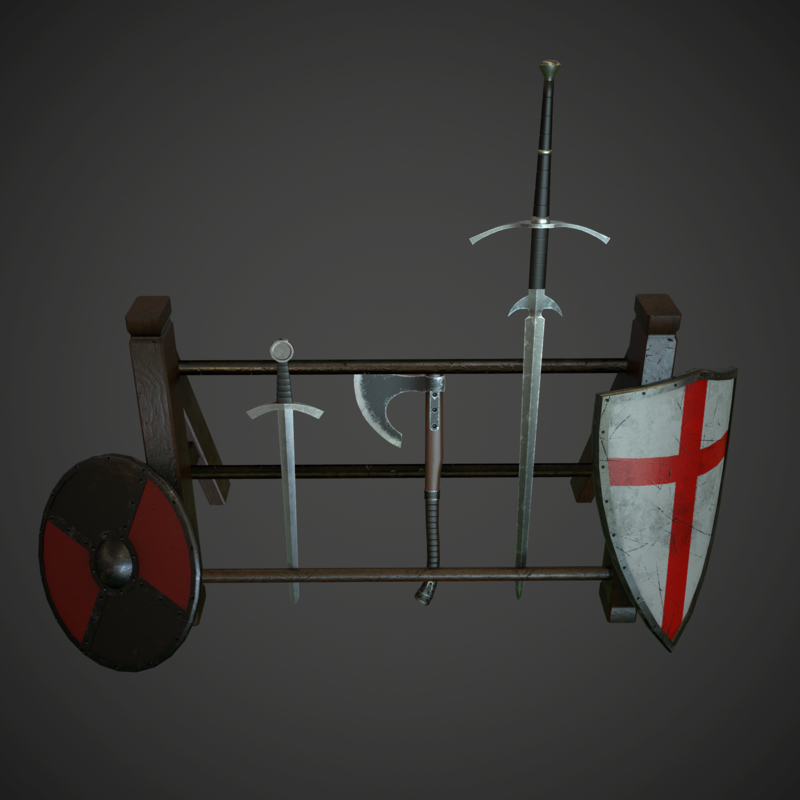 max set medieval weapon