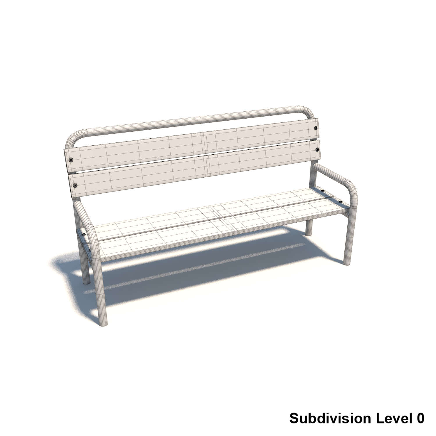 3d model bench