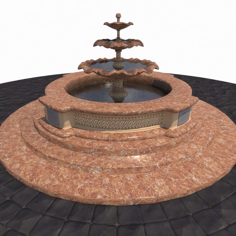 3d model fountain