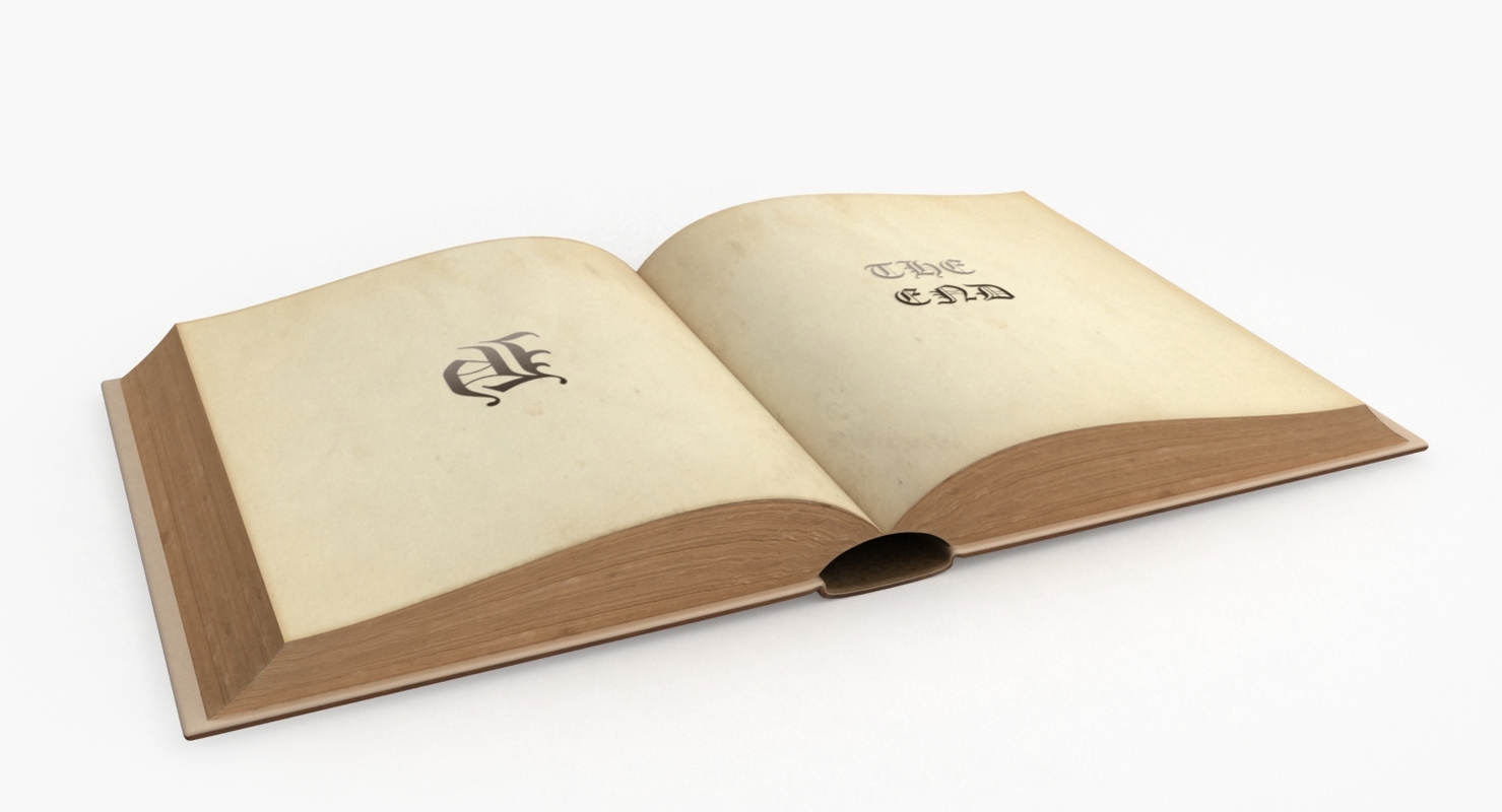 3d book animation model