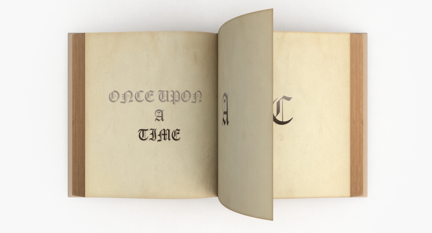 3d book animation model