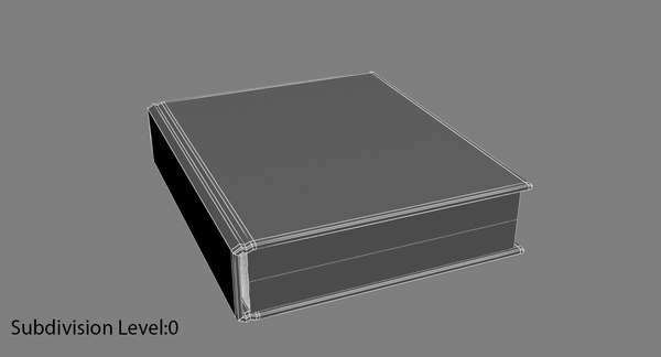 3d book animation model