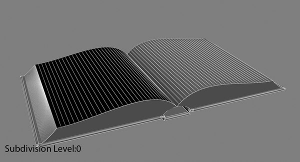 3d book animation model