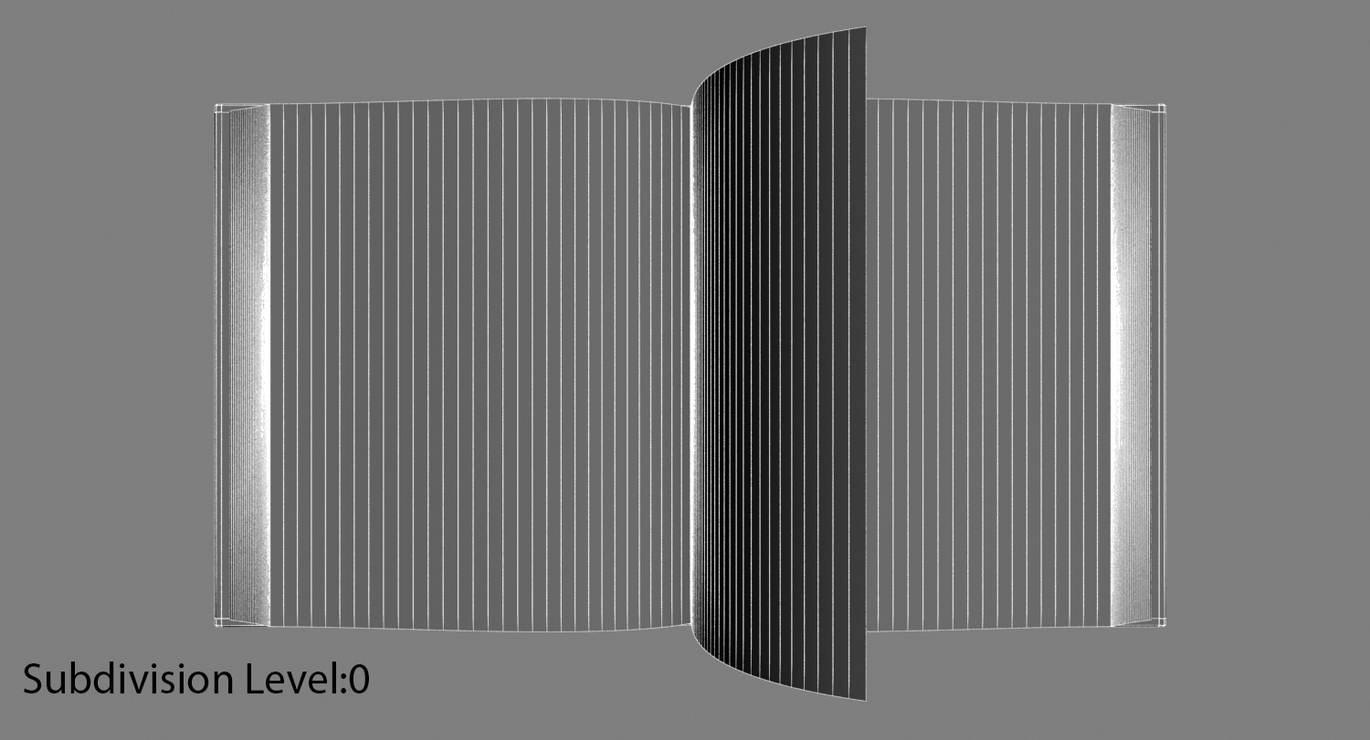 3d book animation model