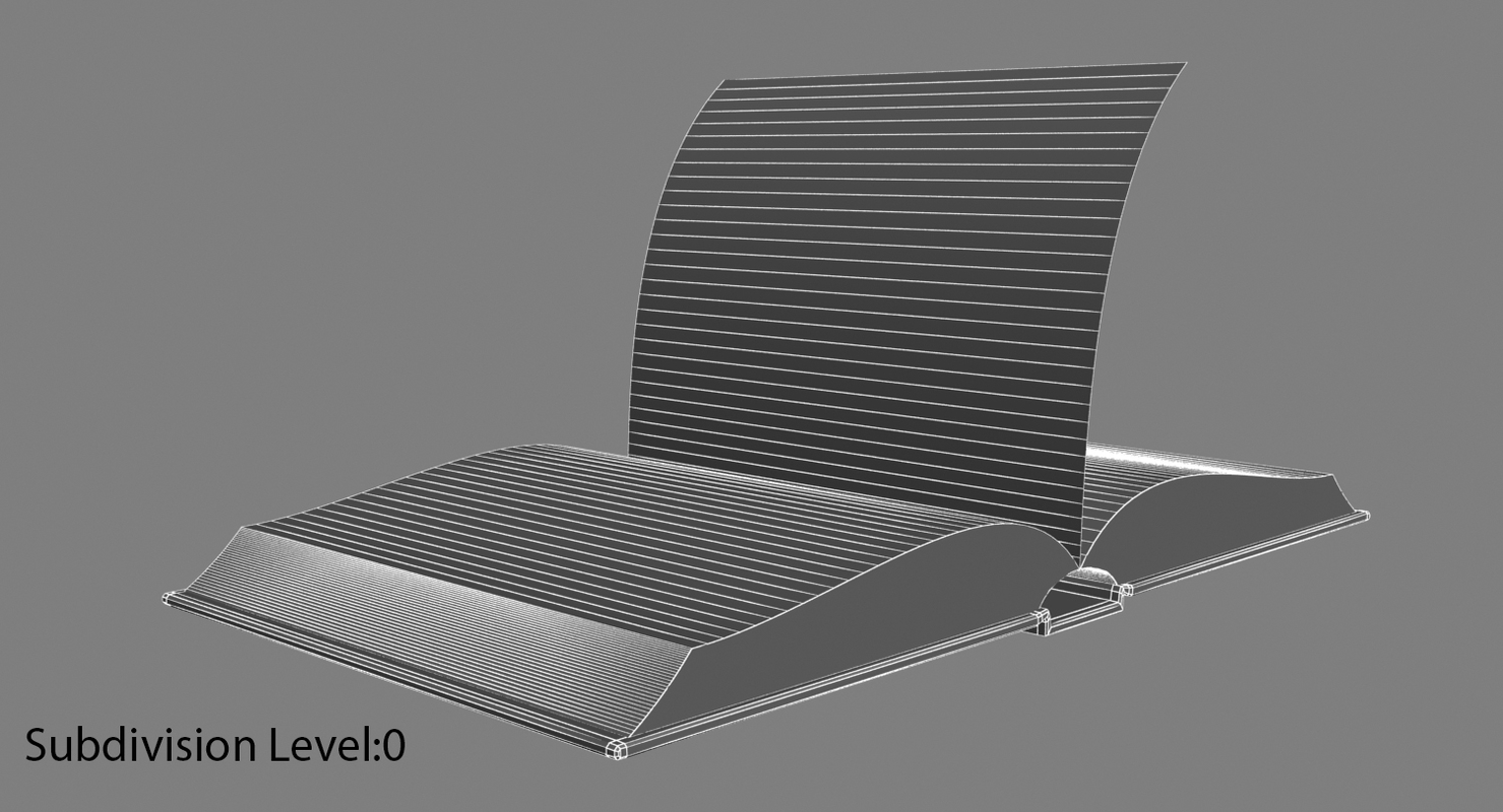 3d book animation model