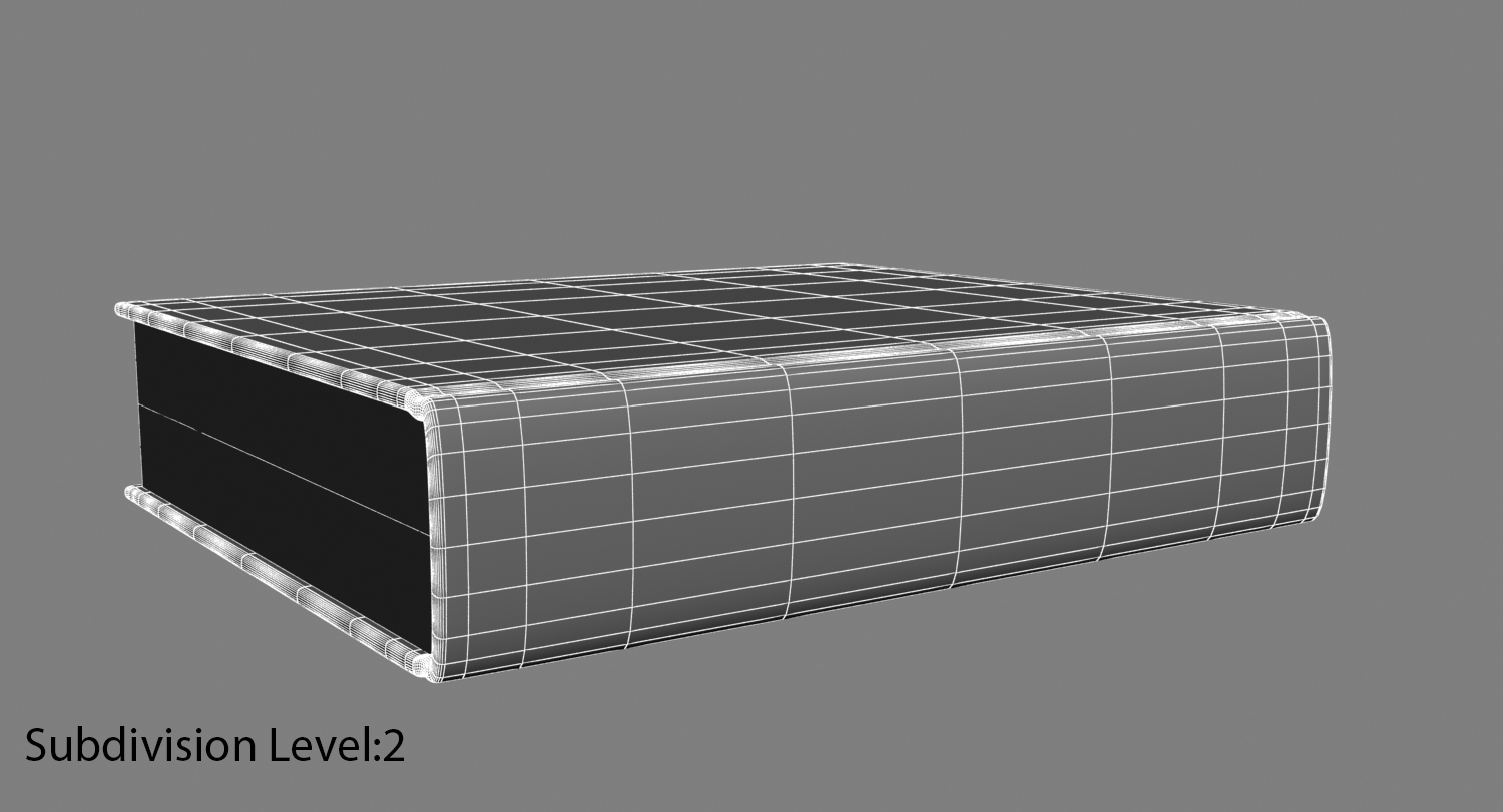 3d book animation model