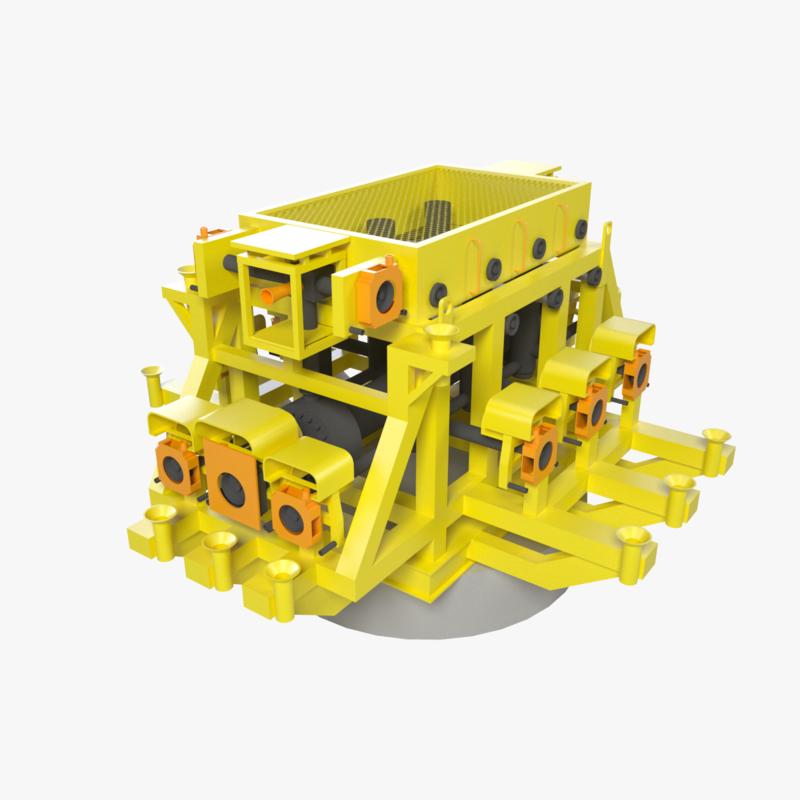 3d model subsea cluster manifold