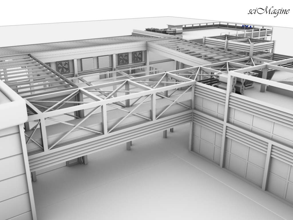 industrial plant 3d obj