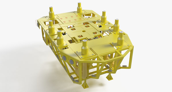 3d model subsea template manifold
