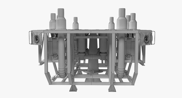 3d model subsea template manifold