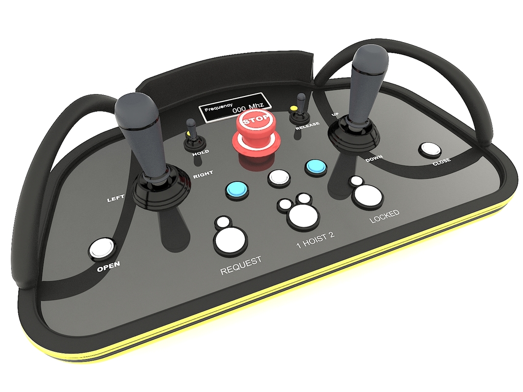 3d model industrial radio remote control
