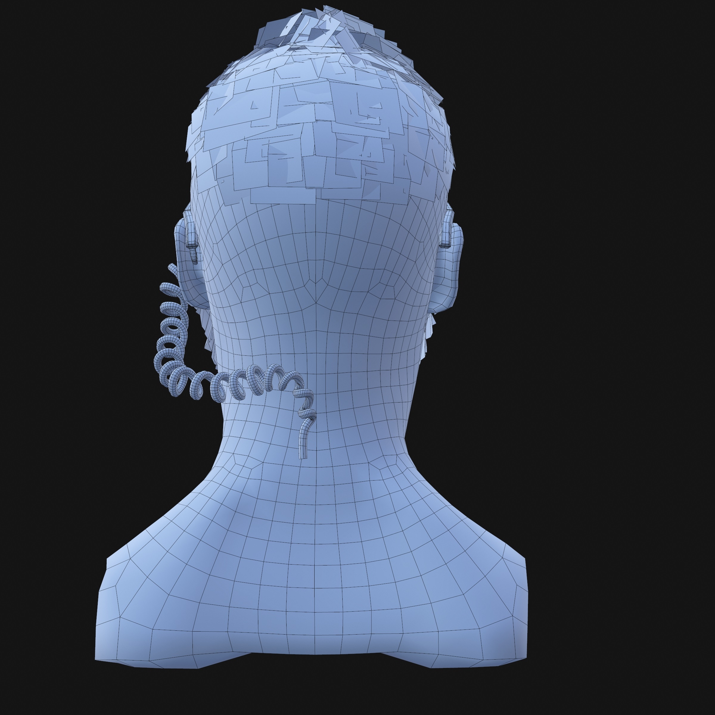 3d soldier head model