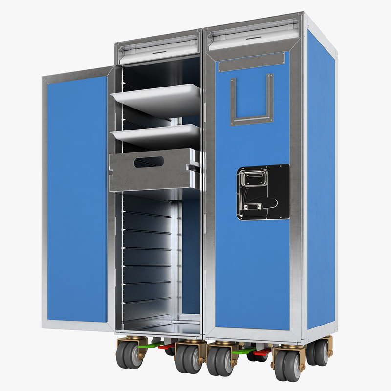 aviation trolley 3d max