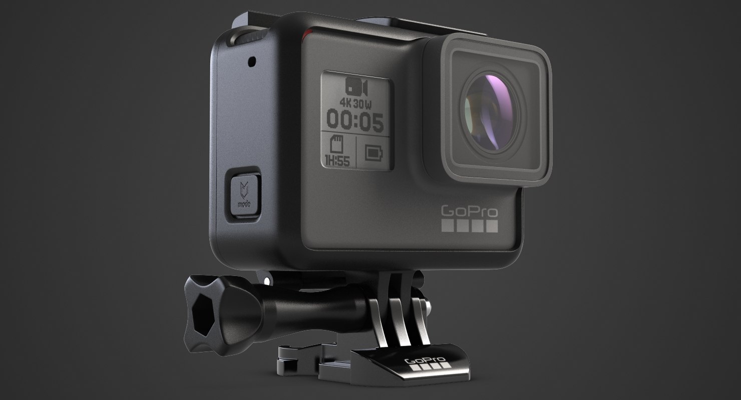 3d model gopro hero 5 frame