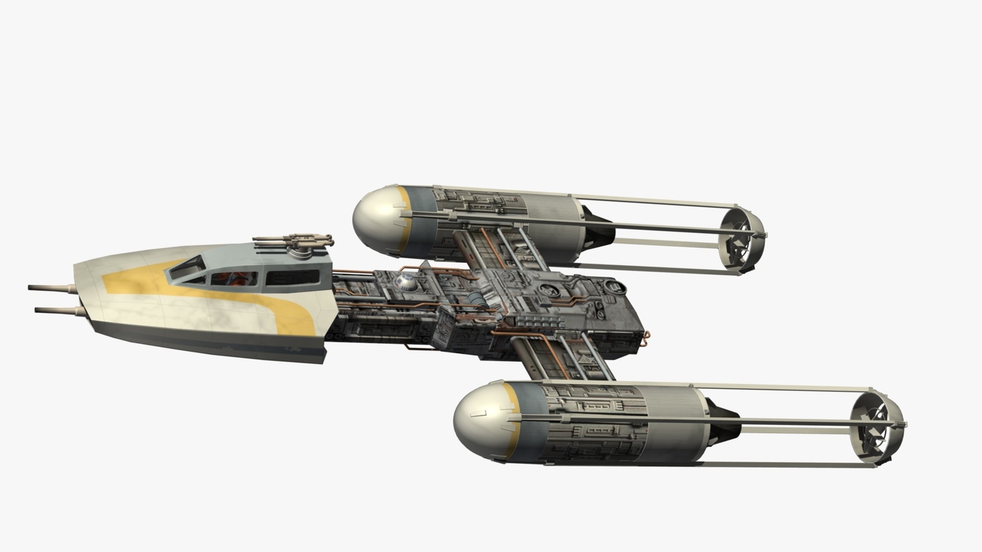 3d y-wing star wars