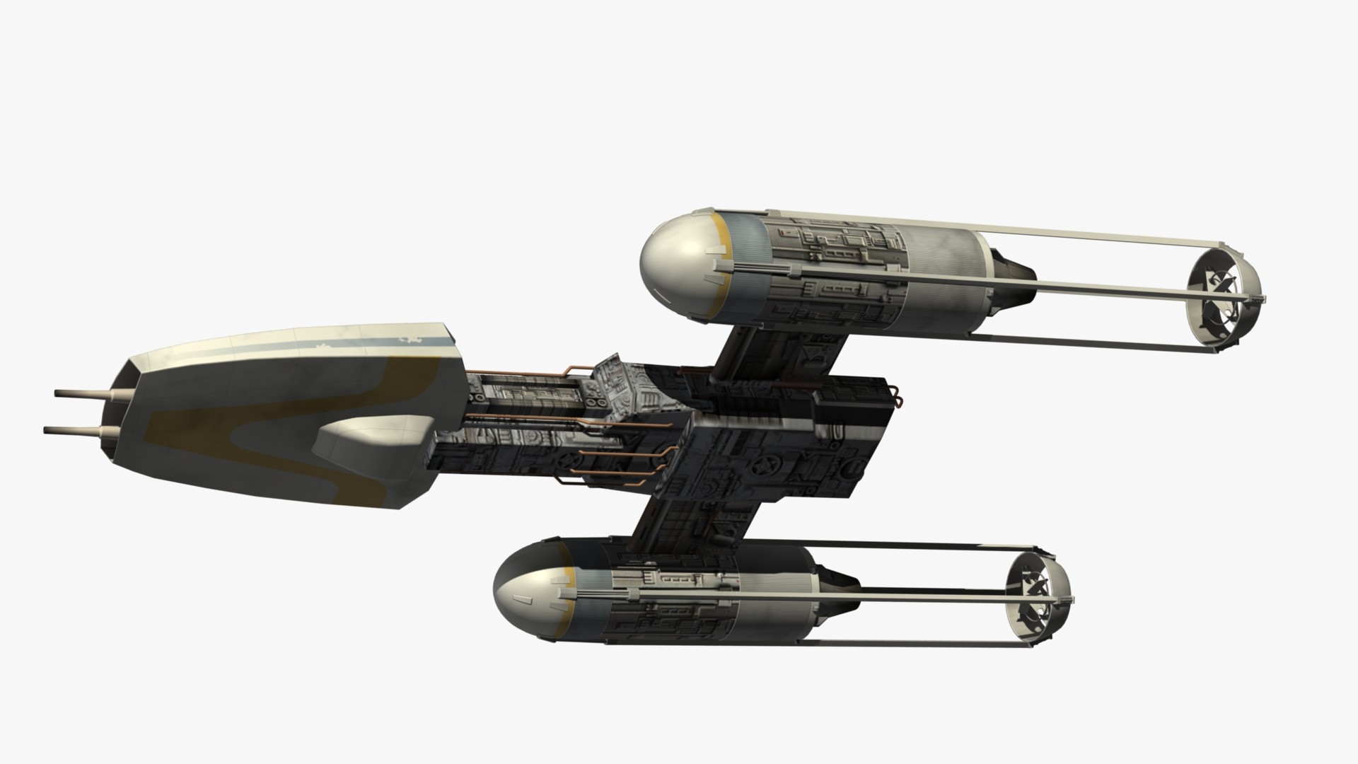 3d y-wing star wars