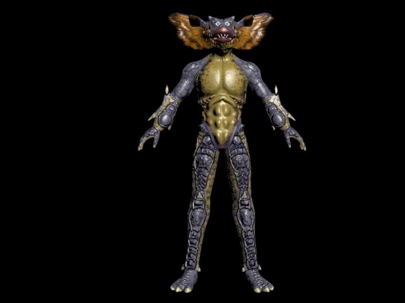 monster zoanoid 3d model