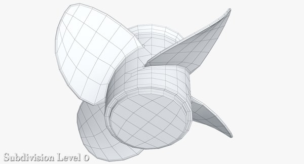 3d boat propeller model