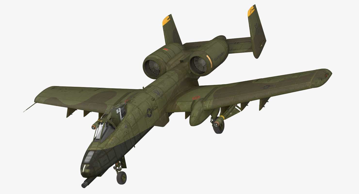 3d fairchild republic a-10 thunderbolt model